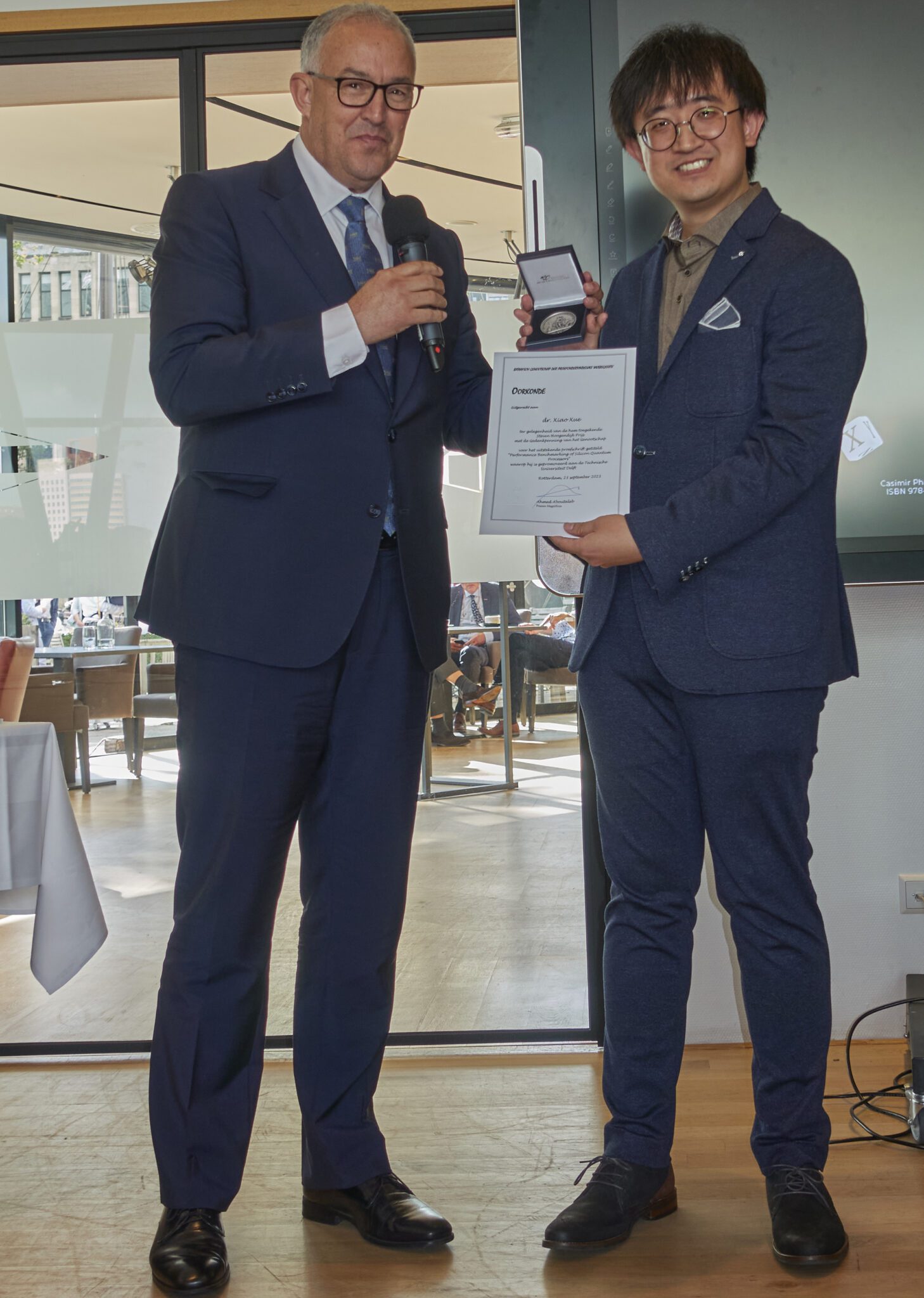 Xiao Xue awarded Steven Hoogendijk Prize 2023 - QuTech